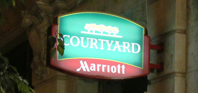 Courtyard by Marriott Sign in Budapest - The Gate