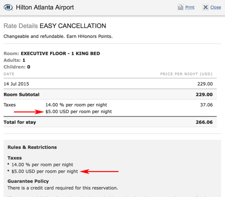 New Tax: Five Dollars Per Night for Hotel Stays in the State of Georgia ...
