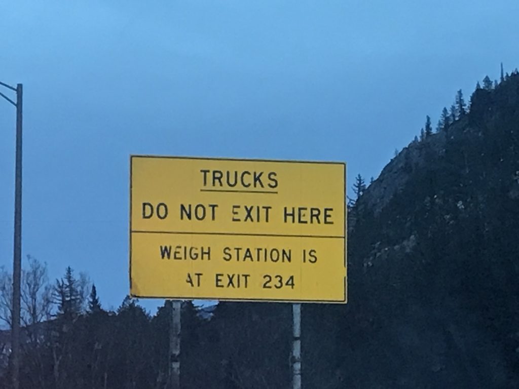 Photographs of Unique Highway Signs in Colorado — With Complete ...