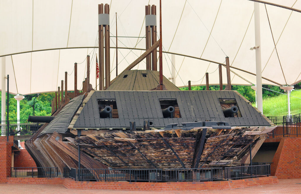 USS Cairo Gunboat in Vicksburg - The Gate