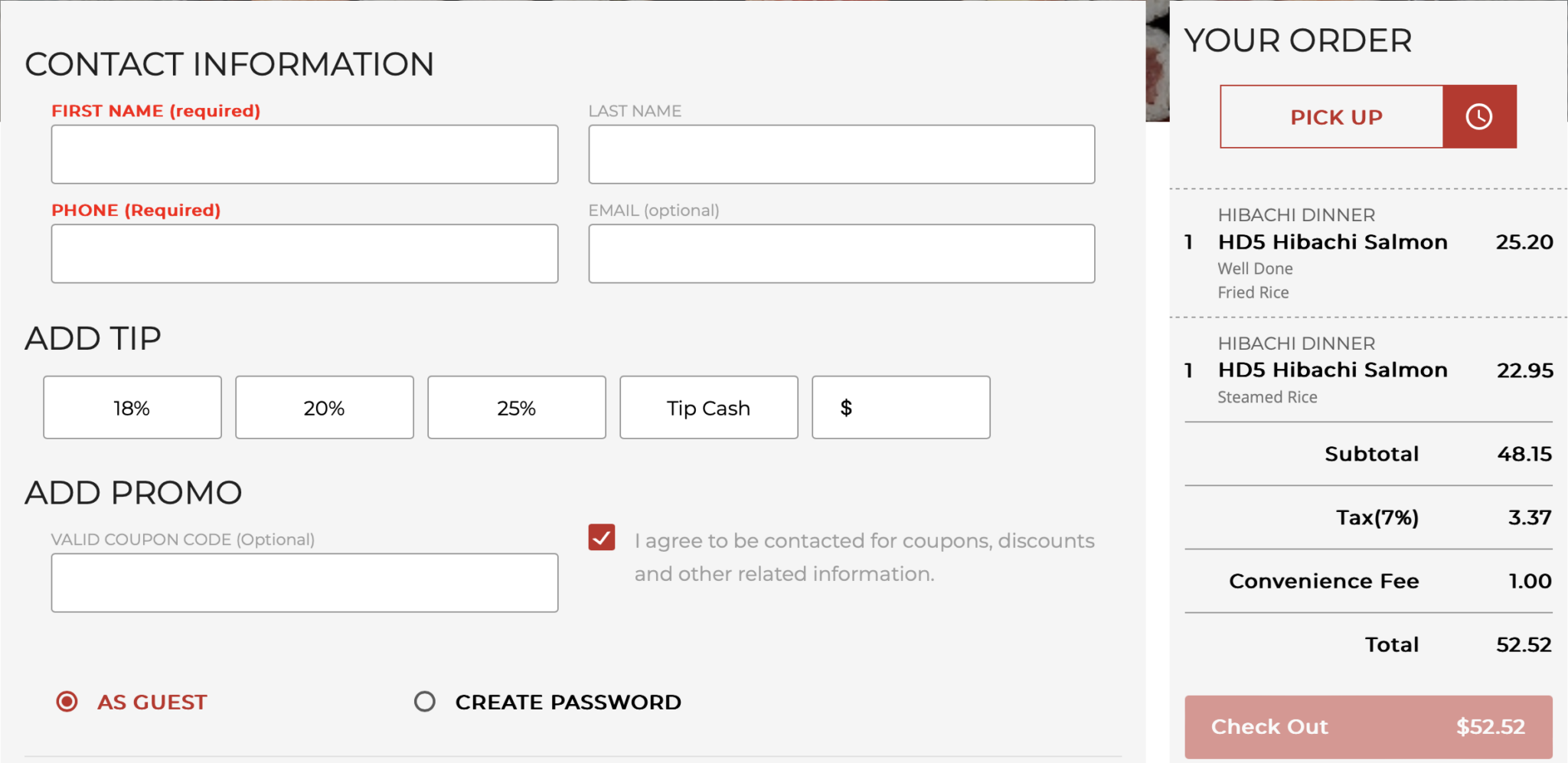 A 25% Gratuity? For Take Out Food? Seriously?!? - The Gate