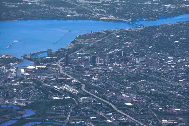 Aerial Views of Buffalo. Sunday Morning Photograph. - The Gate